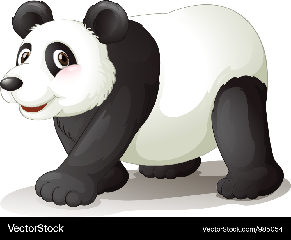 Cartoon panda Royalty Free Vector Image - VectorStock