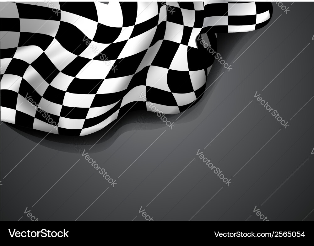 Checkered race flag Royalty Free Vector Image - VectorStock