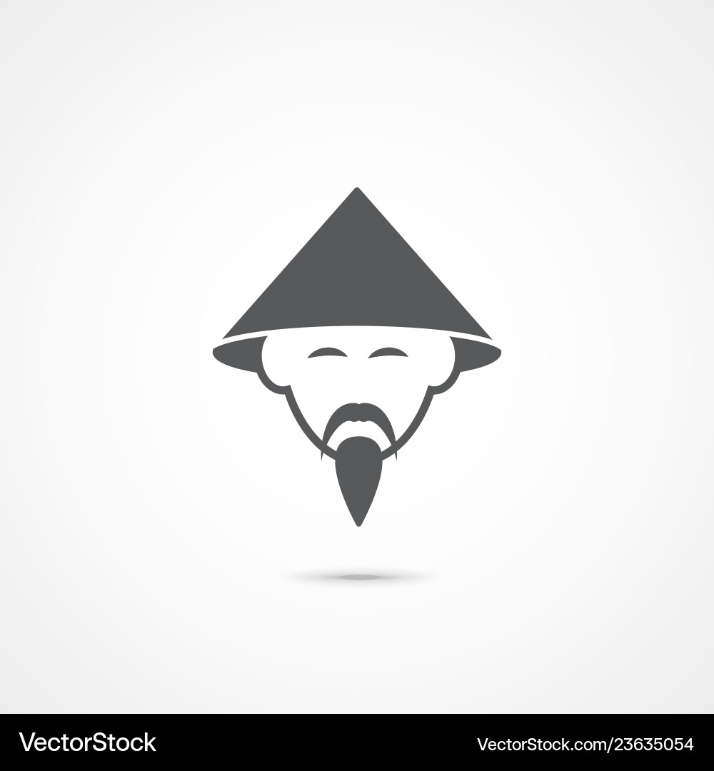 Chinese man icon Royalty Free Vector Image - VectorStock