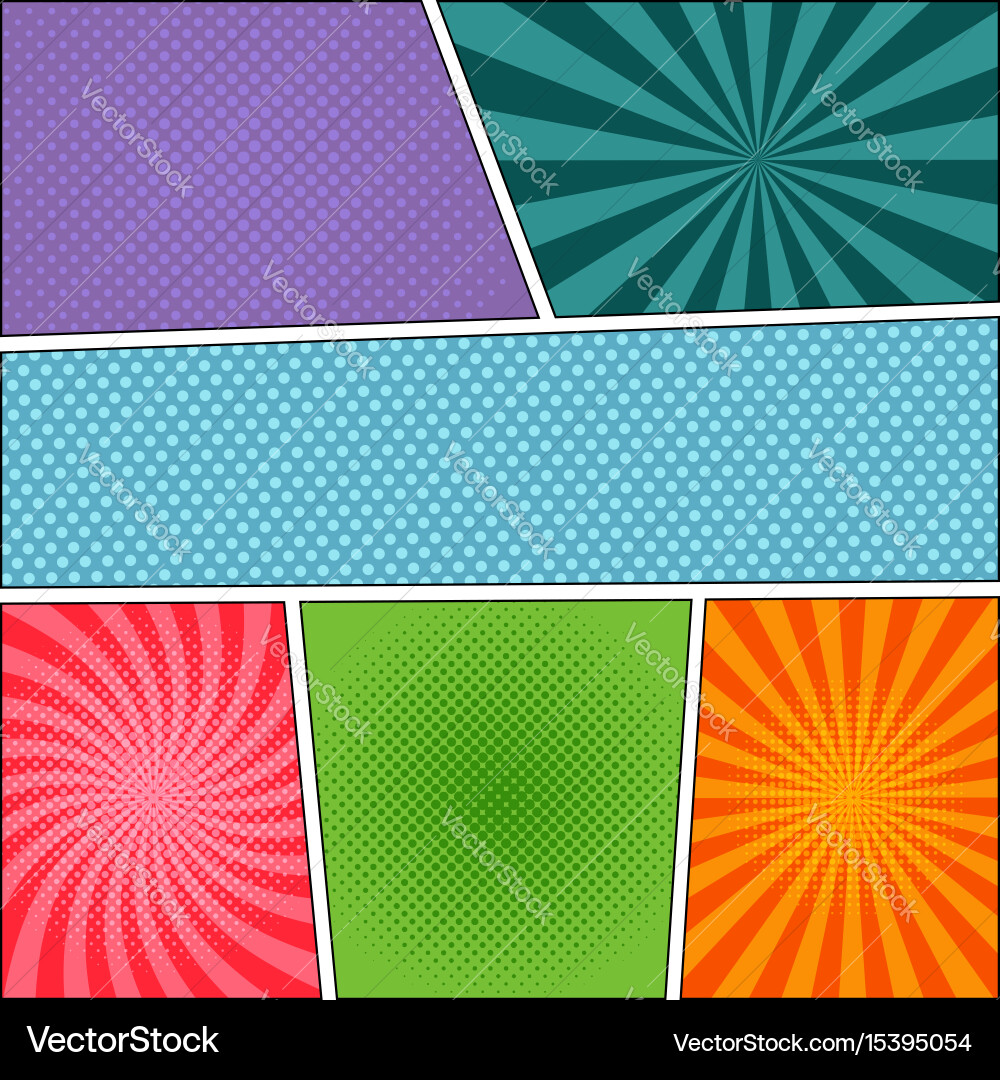 Colorful comic book background Royalty Free Vector Image