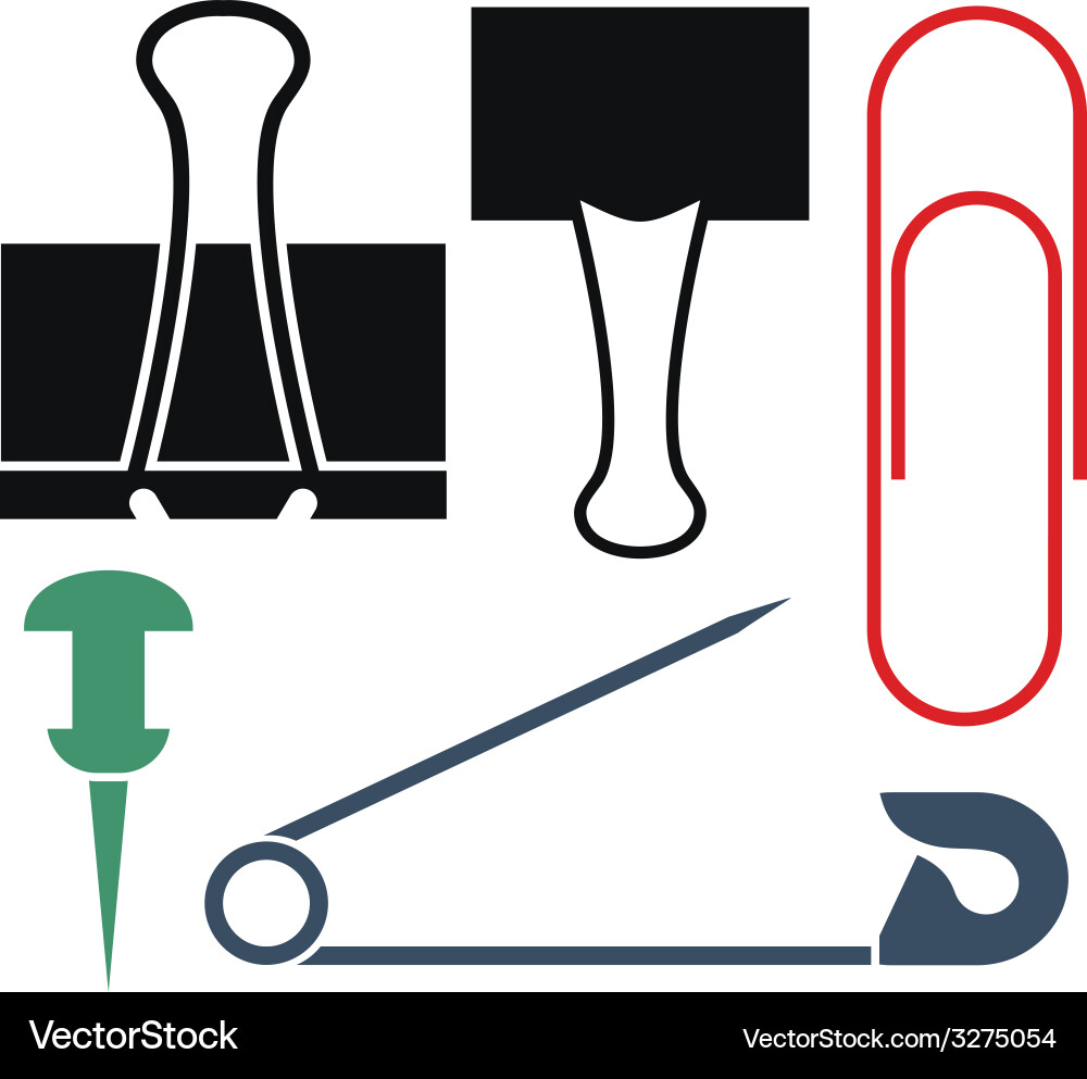 Paper clip Royalty Free Vector Image - VectorStock