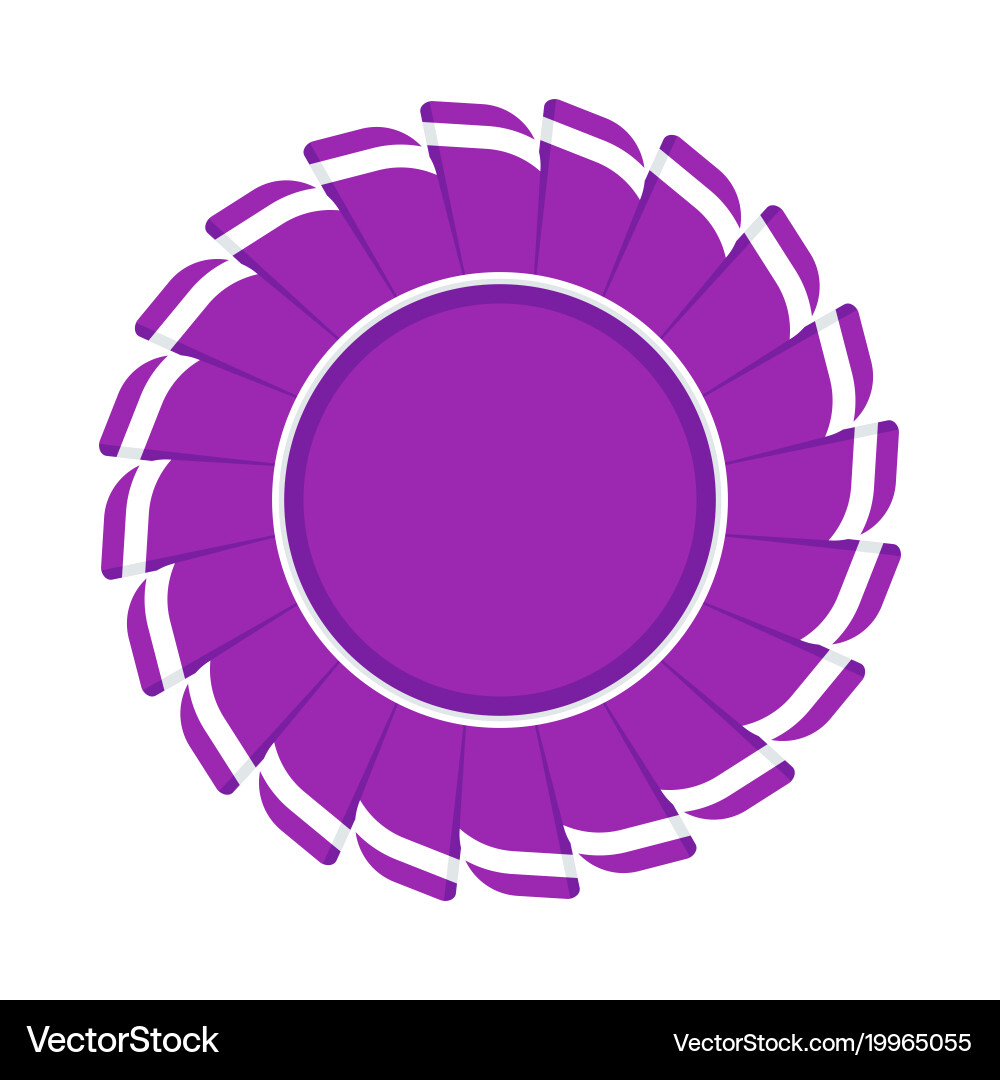 Ribbon award violet Royalty Free Vector Image - VectorStock