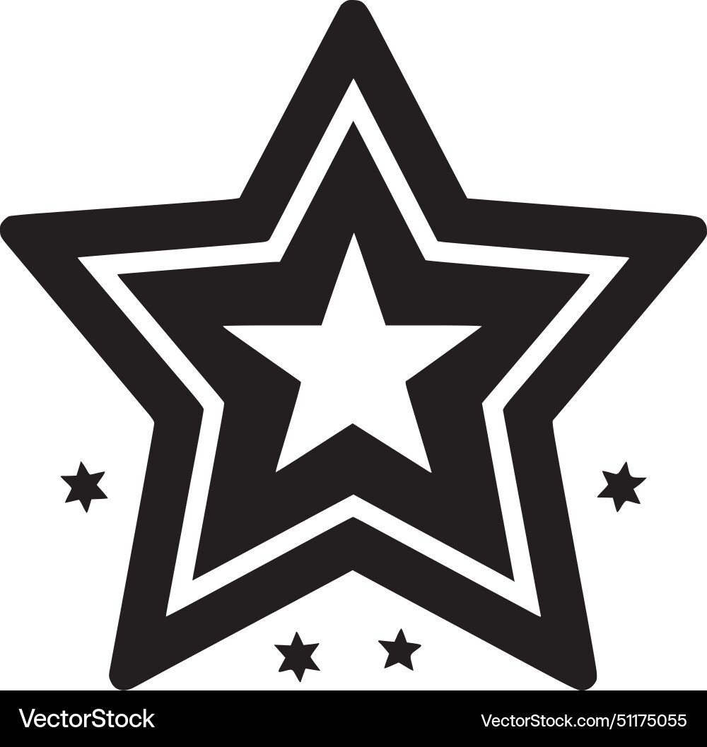 Star - minimalist and simple silhouette Royalty Free Vector