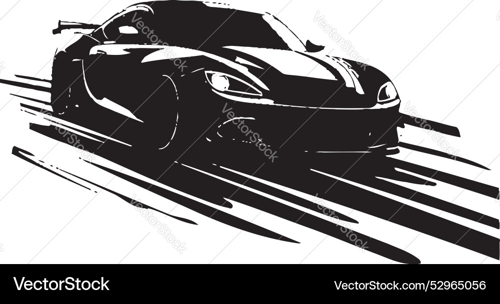 Futuristic racing dynamics modern car iconic Vector Image