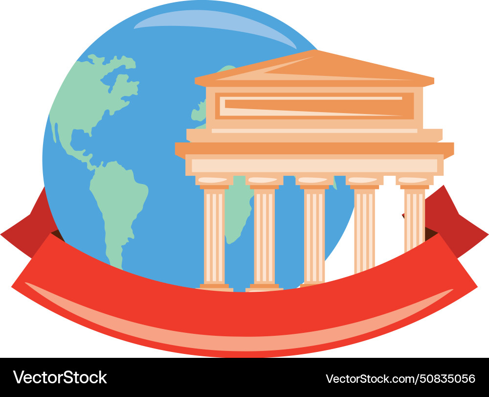 Museum day world heritage Royalty Free Vector Image