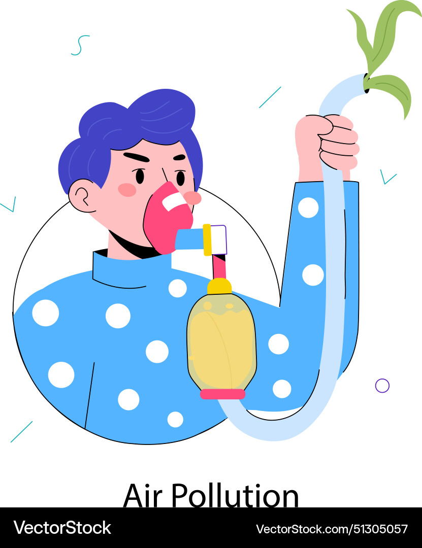 Air pollution Royalty Free Vector Image - VectorStock