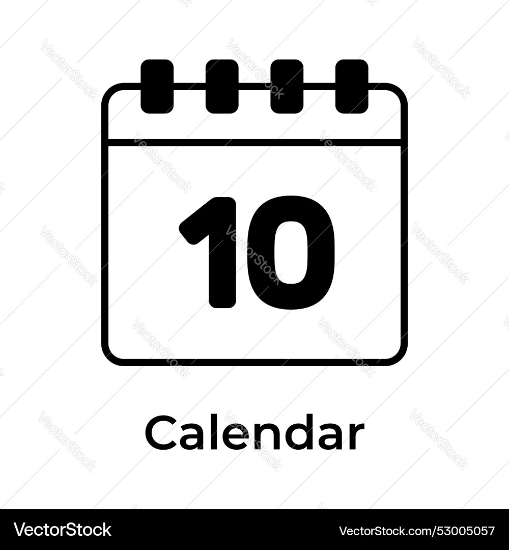 Calendar Royalty Free Vector Image - VectorStock