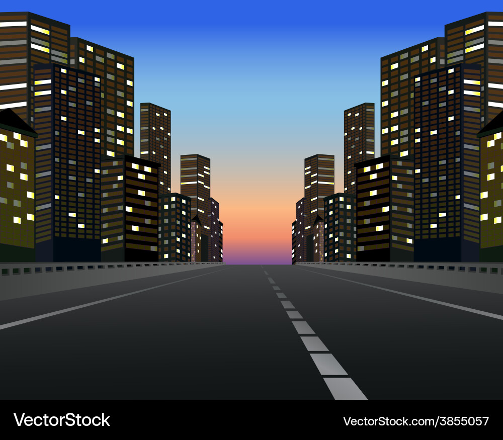 City Royalty Free Vector Image - VectorStock