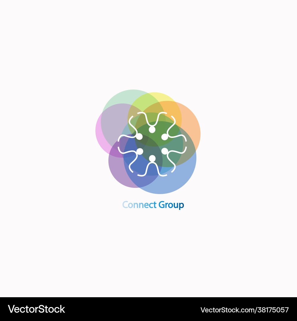 Human connection on white Royalty Free Vector Image