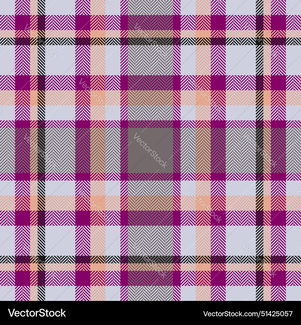 Plaid check pattern seamless fabric texture Vector Image