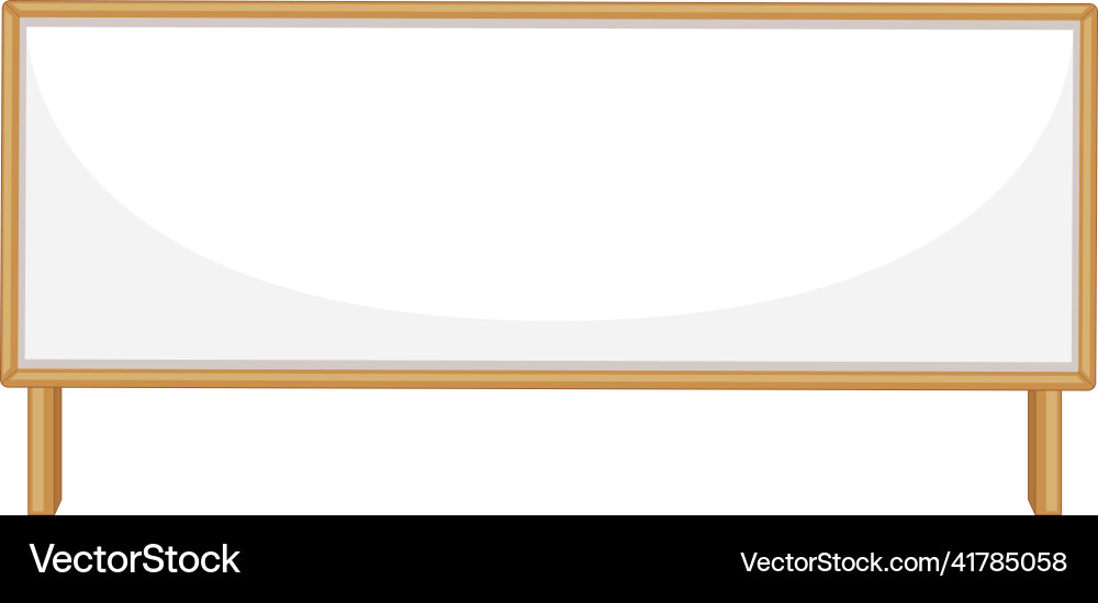 Empty wooden sign banner isolated Royalty Free Vector Image