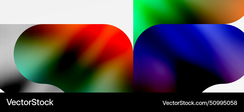 Vibrant red green and blue circle in a pattern Vector Image