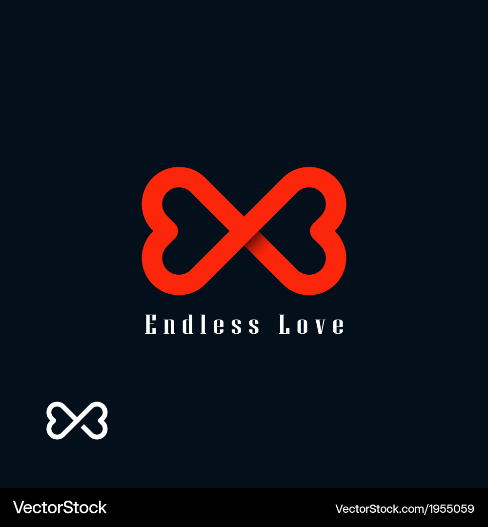 Endless love symbol Royalty Free Vector Image - VectorStock