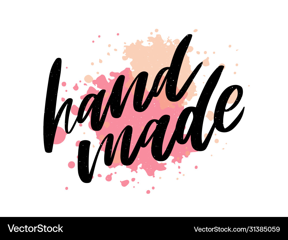 Handmade lettering vintage font design Royalty Free Vector