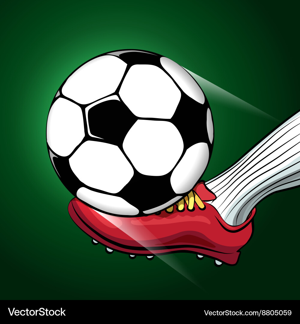 Shooting the ball Royalty Free Vector Image - VectorStock