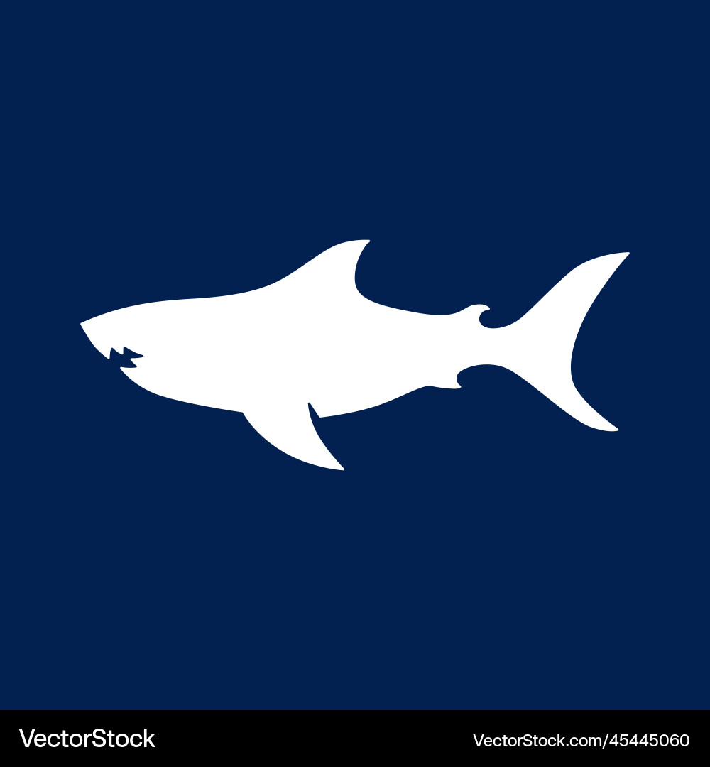 Shark Logo Symbol Lizenzfreies Vektorbild - VectorStock