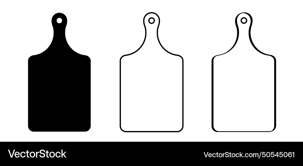 Cartoon cutting board or chopping kitchen Vector Image