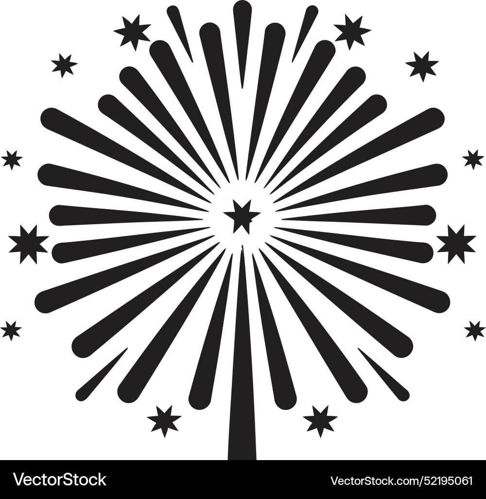 Fireworks and their emotional impactcelebrating Vector Image