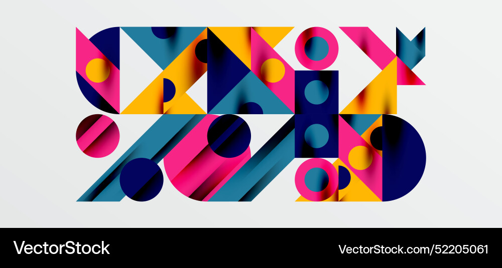 Geometric neo patterns abstract background Vector Image