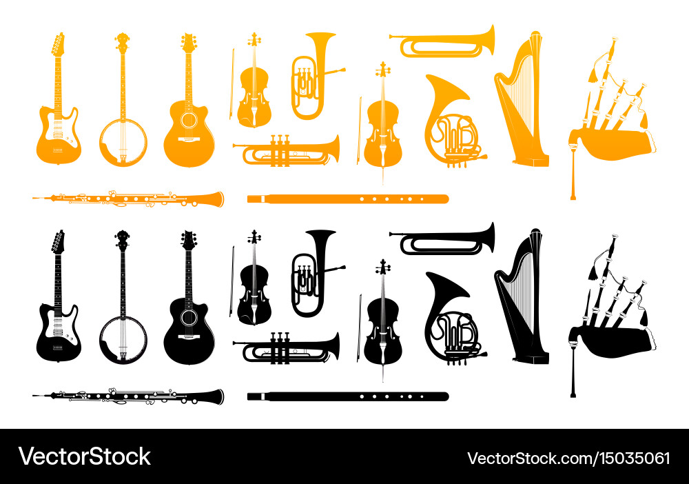 Orchestra musical instrument Royalty Free Vector Image