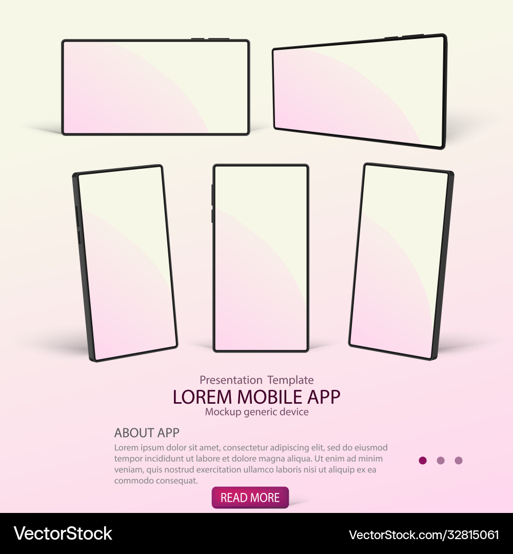 Smart phone template presentation interface – Royalty-Free Vector ...