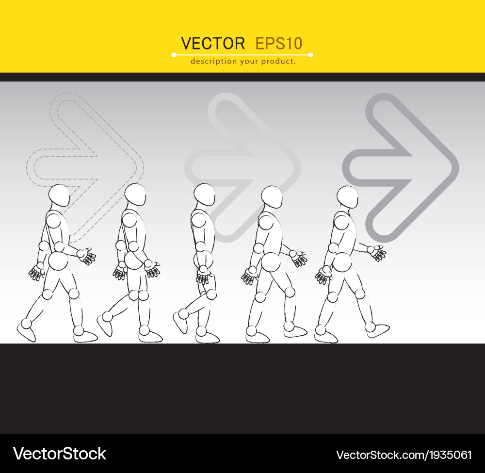Walking Royalty Free Vector Image - VectorStock