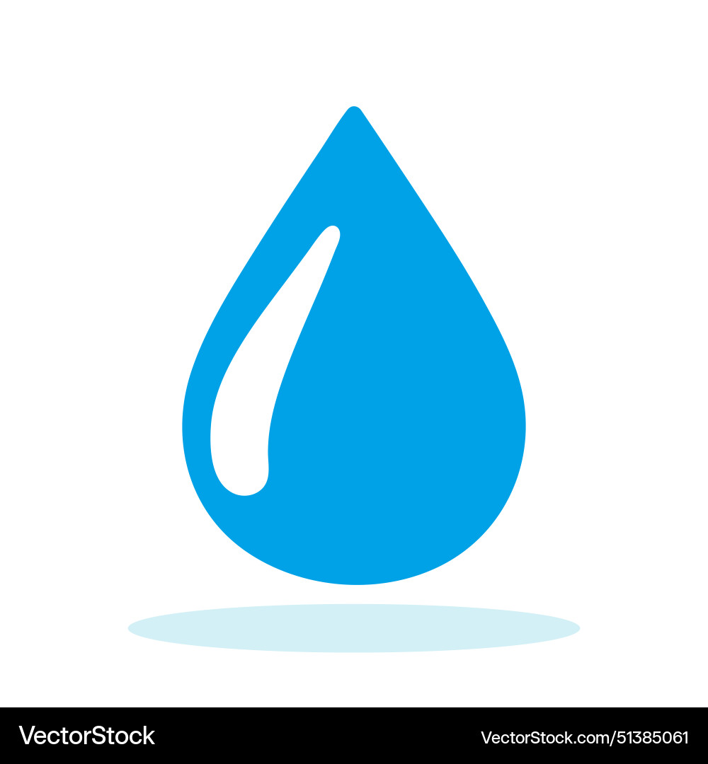 Water drop icon clean concept drinkable Royalty Free Vector