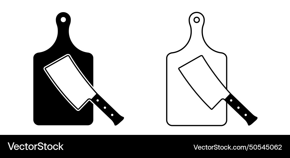 Cartoon cutting board or chopping kitchen Vector Image