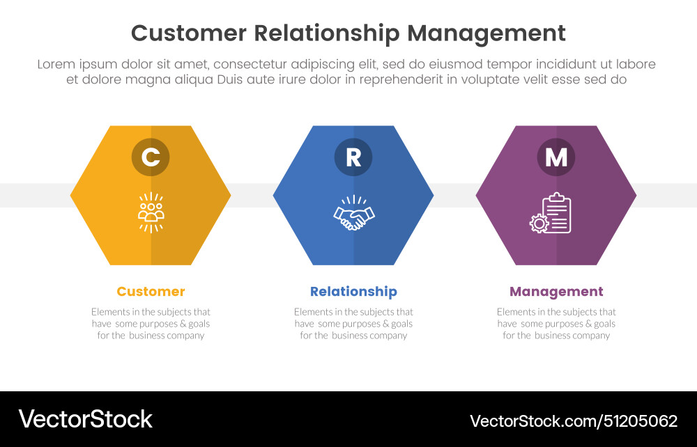 Crm customer relationship management infographic Vector Image