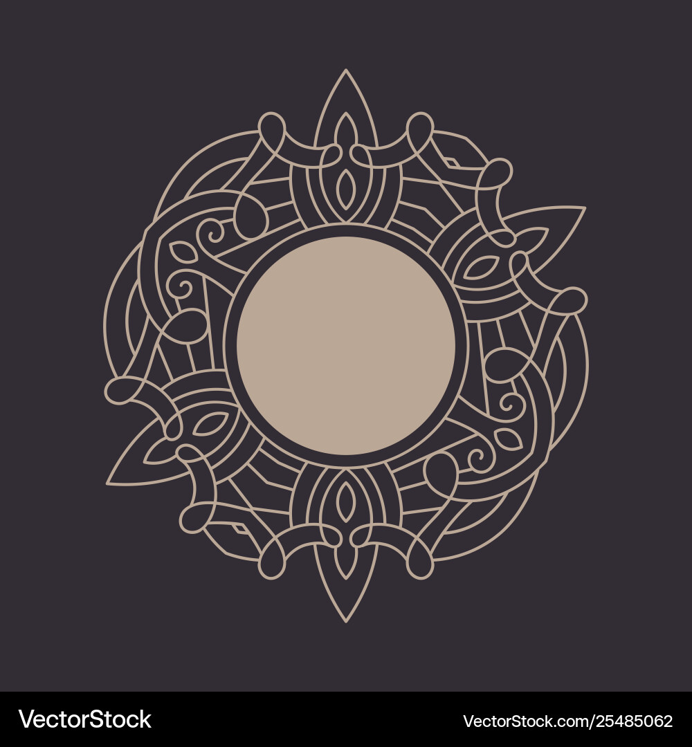 Elegant floral monogram design template Royalty Free Vector