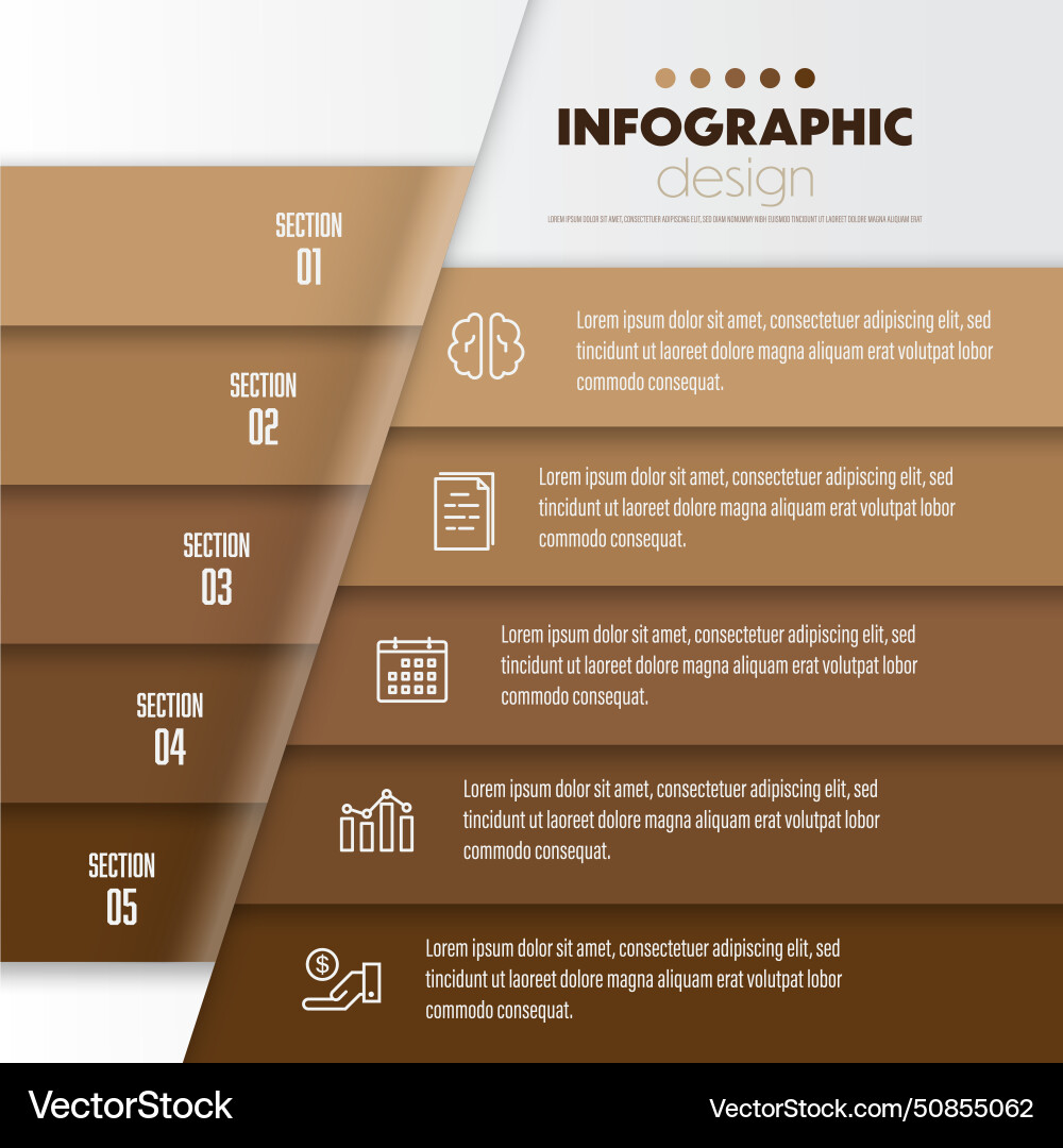 Infographics template label for diagrams graphs Vector Image