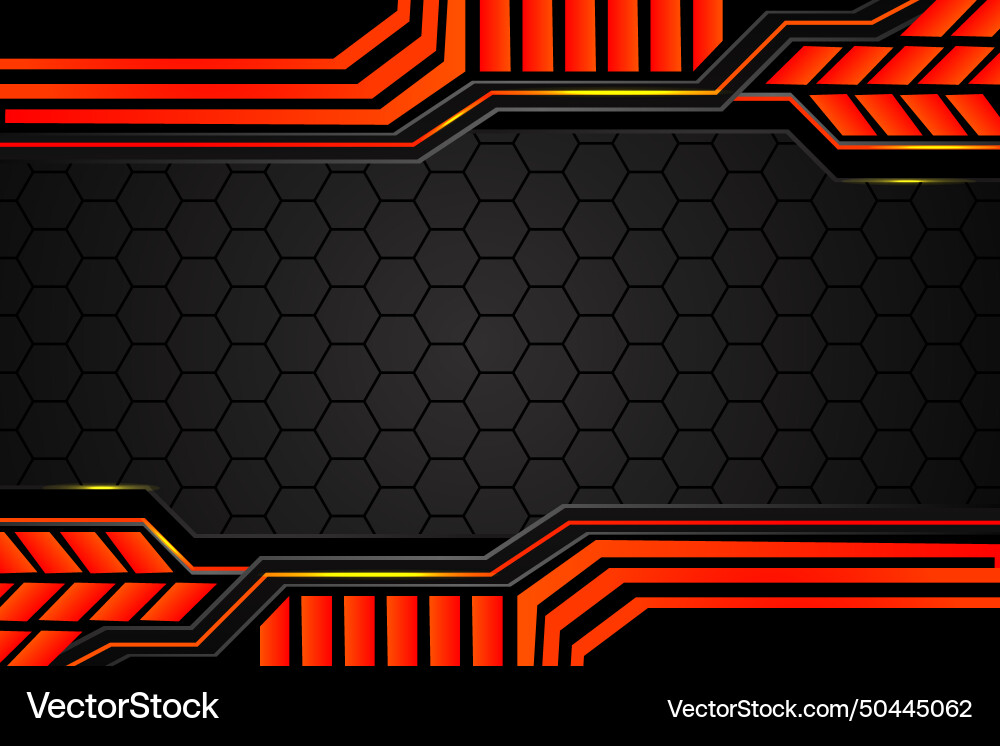 Modern background rectangle shape with orange Vector Image