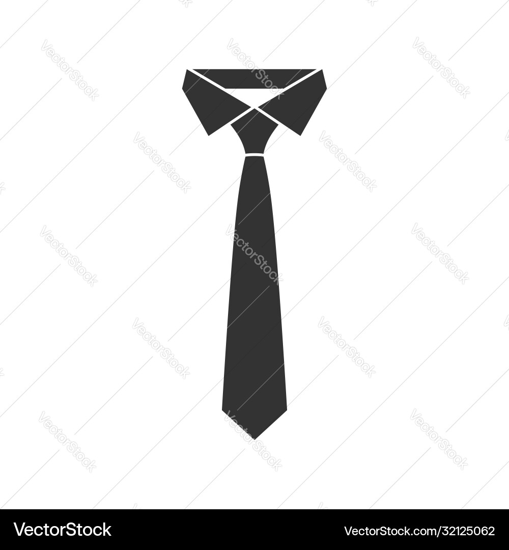 Necktie sign Royalty Free Vector Image - VectorStock