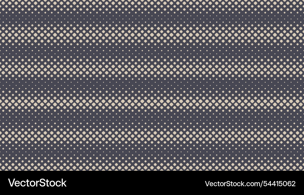Square rounded dots halftone pattern horizontal Vector Image