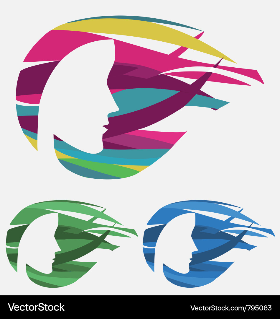 Beautiful hair Royalty Free Vector Image - VectorStock