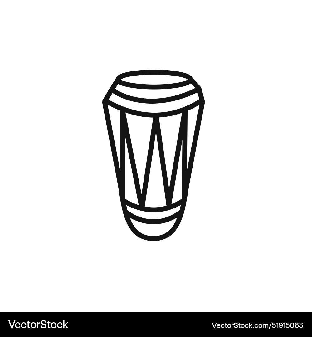 Conga drum icon set collection for web Royalty Free Vector