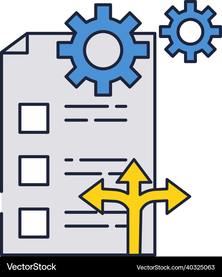 Digital Document Management Icon Royalty Free Vector Image