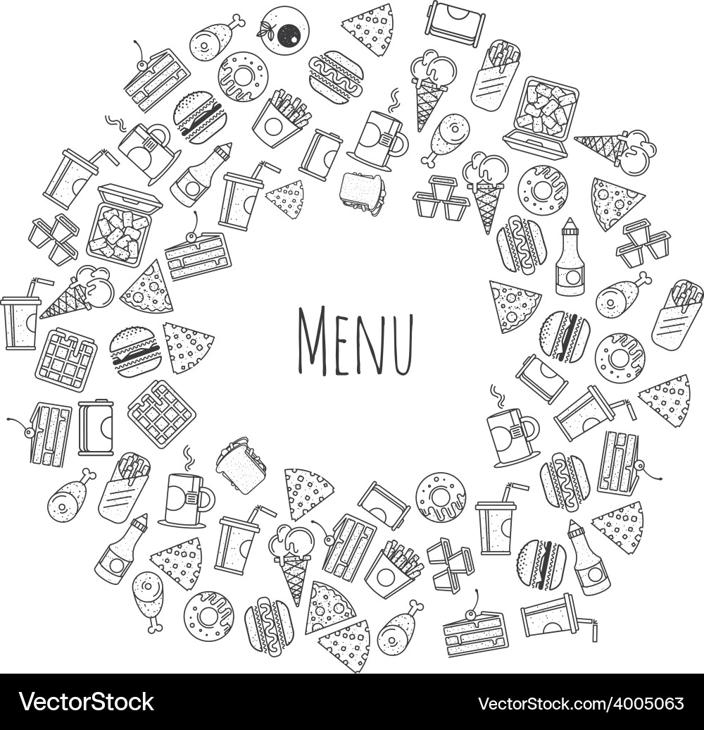 Menu Royalty Free Vector Image - VectorStock
