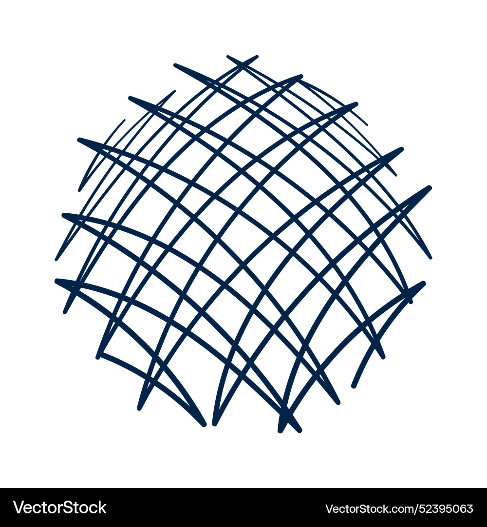 Random hand drawn scribble pen drawing doodle Vector Image