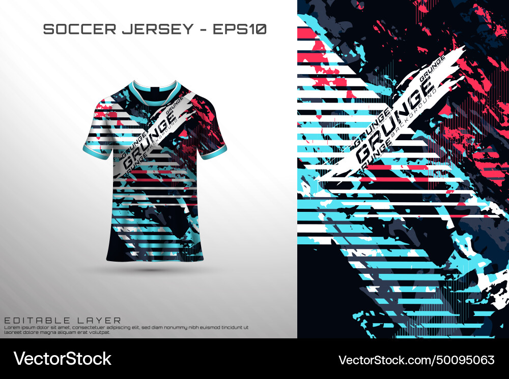 Sports jersey design Royalty Free Vector Image