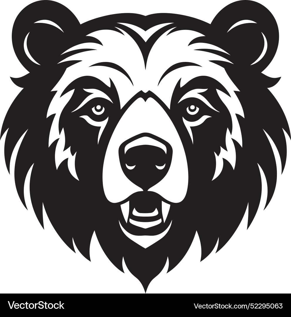 Whimsical wilderness black bear designdynamic Vector Image