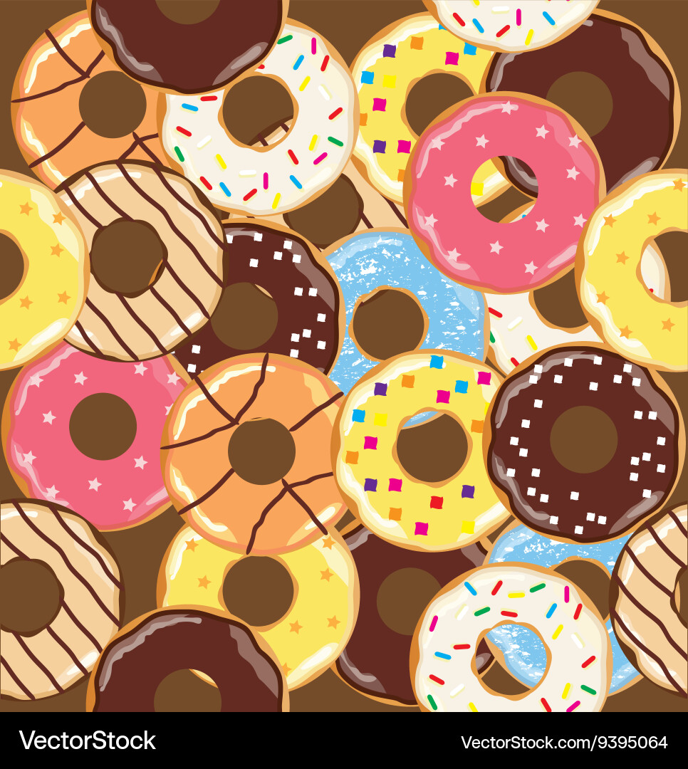 Donuts Royalty Free Vector Image - VectorStock