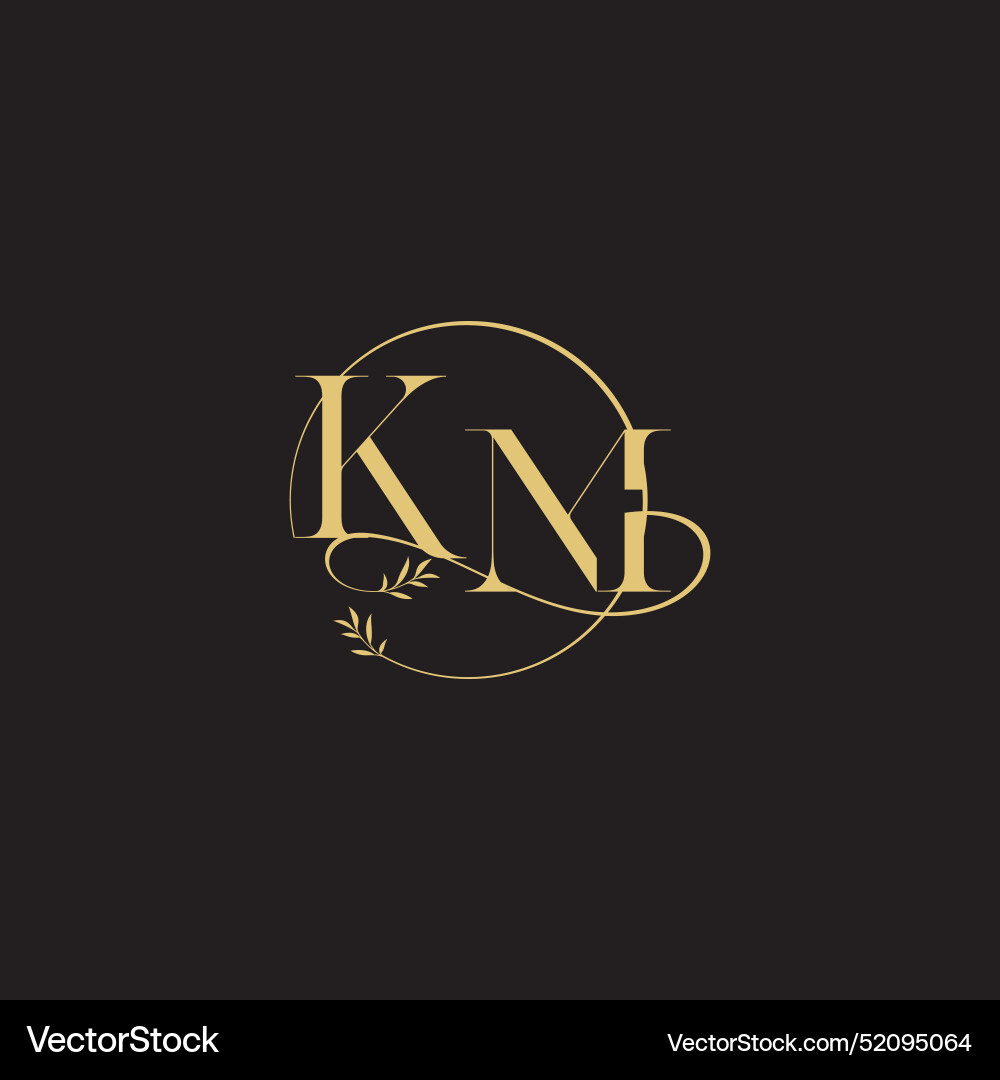 Luxury concept wedding monogram design letter Vector Image