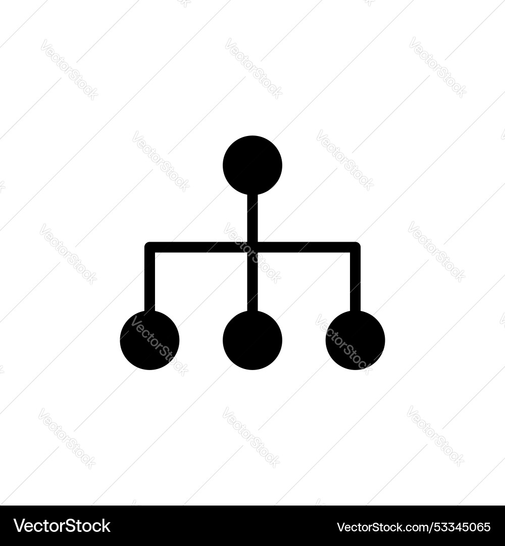 Consolidation line icon isolated on white Vector Image