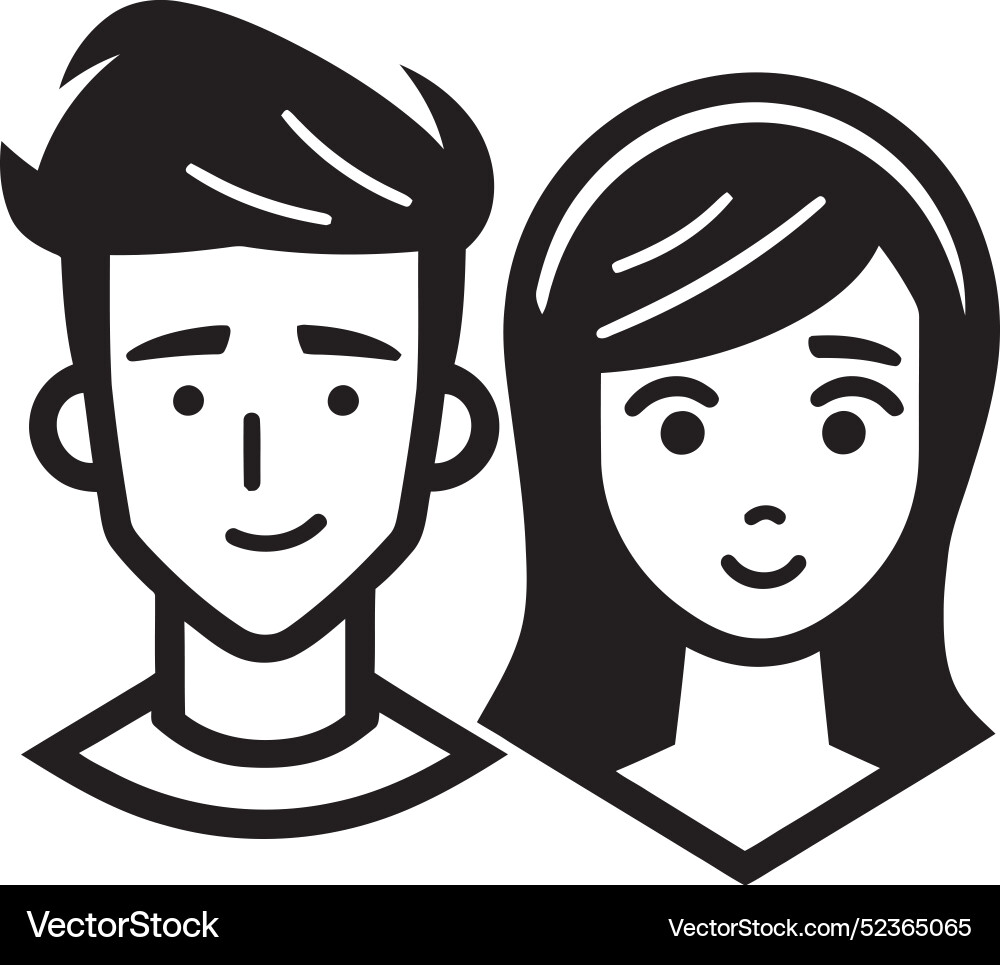 Expressive love duet couple artistrydynamic Vector Image