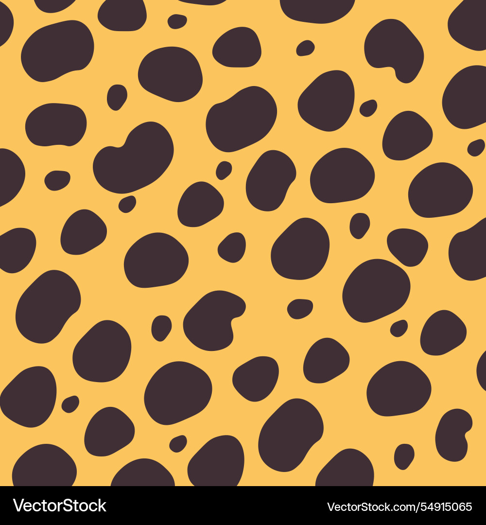 Hand drawn leopard print Royalty Free Vector Image