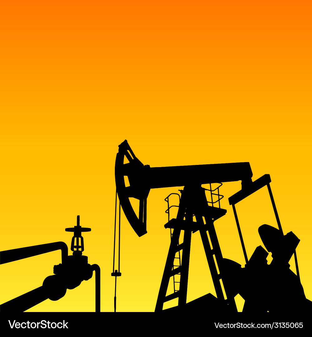 Oil pump Royalty Free Vector Image - VectorStock
