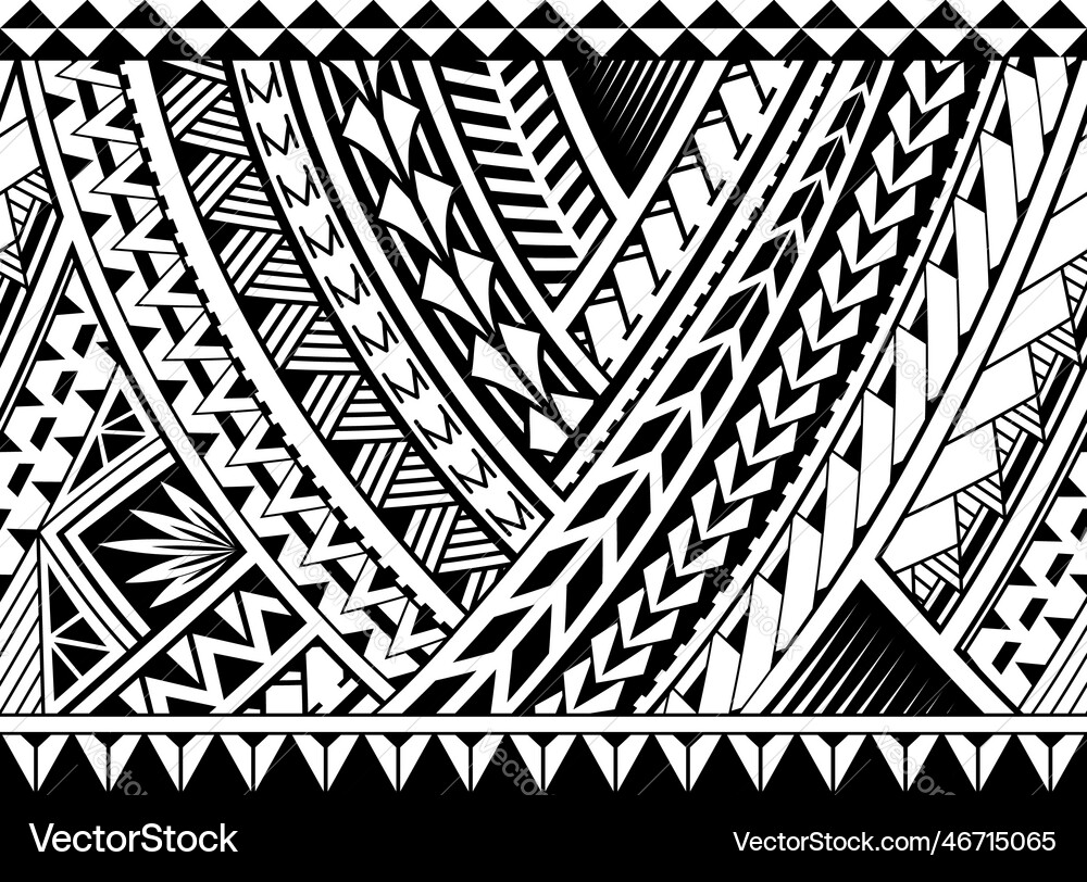Polynesian style armband tattoo Royalty Free Vector Image