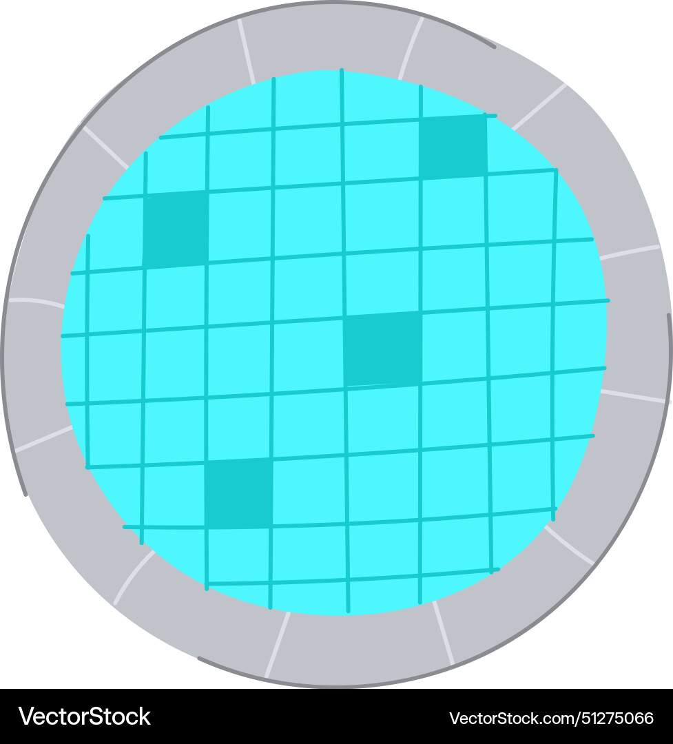 Float top view pool cartoon Royalty Free Vector Image