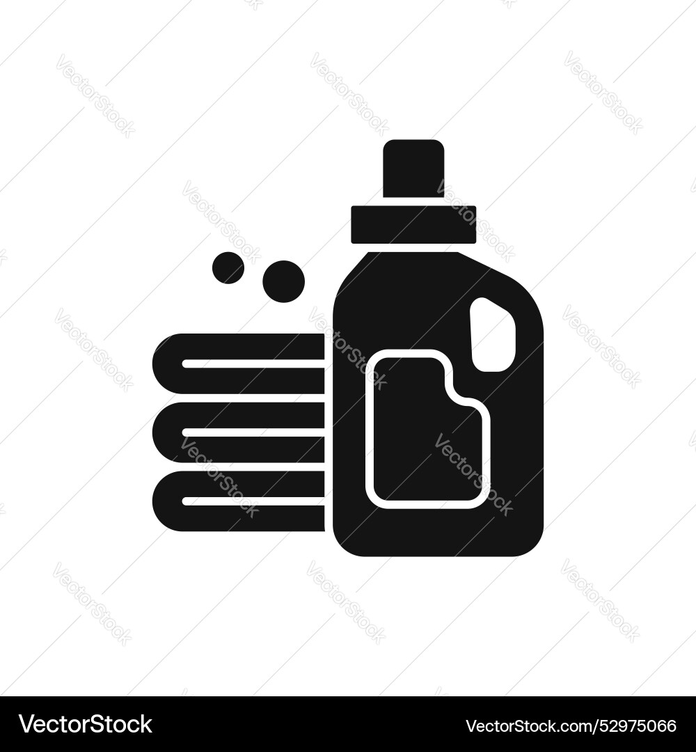 Laundry detergent bottle icon symbol on white Vector Image